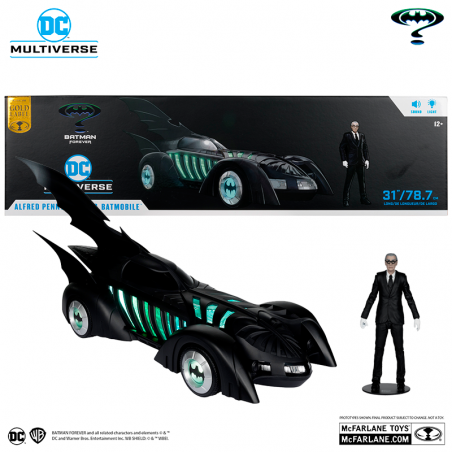 Batmobile & Alfred Pennyworth Batman Forever Pack Gold Label McFarlane ...